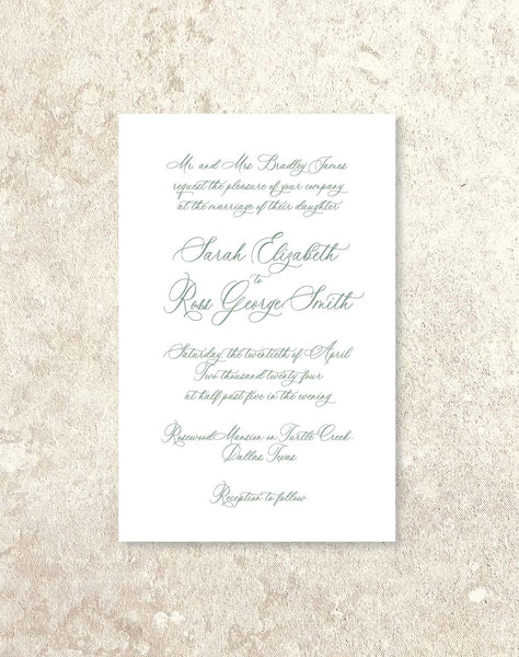 The Sarah Invitation – LaneLove Paper Co.